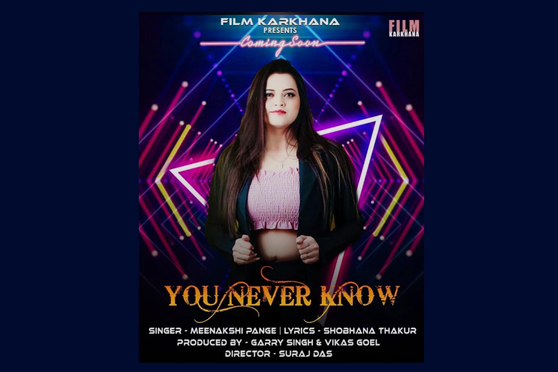 Meenakshi Pange's SONG "YOU NEVER KNOW "release On Valentine Week ...